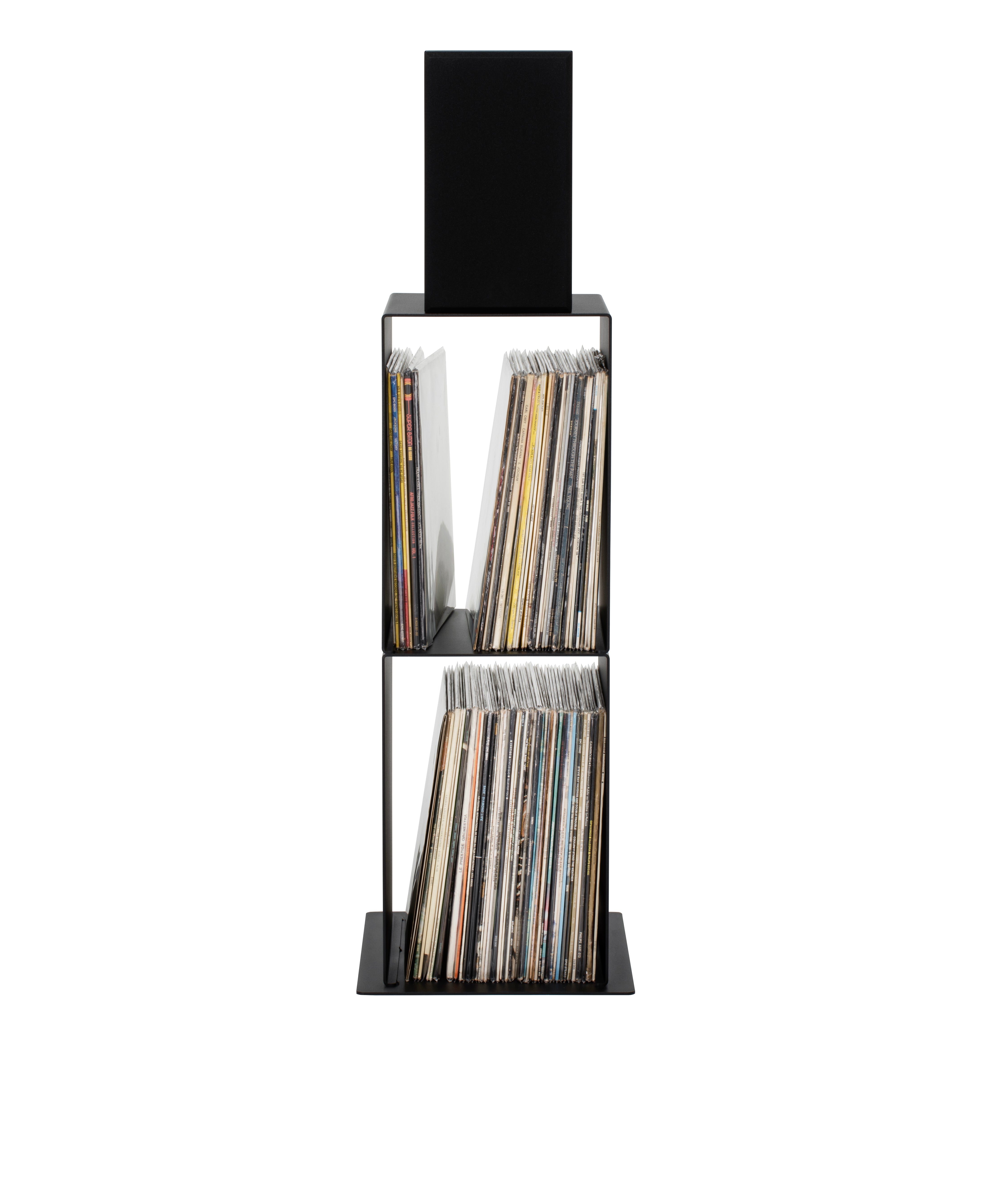 LOIA STUDIO - Le Pied Vinyles Vinyles Acier Blanc - Meuble Hifi ...